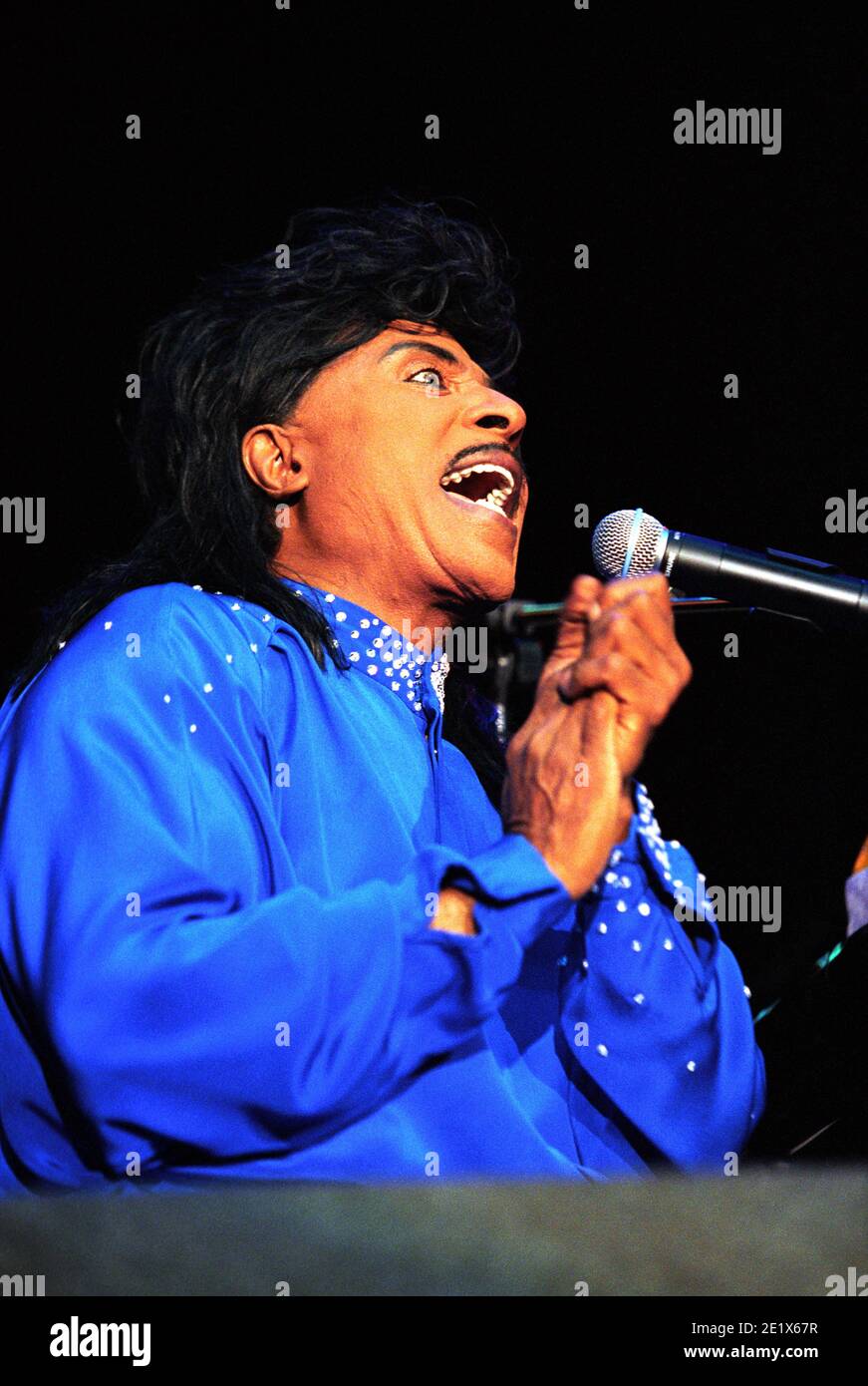 Little Richard on stage at the Legends Of Rock N Roll concert held at ...