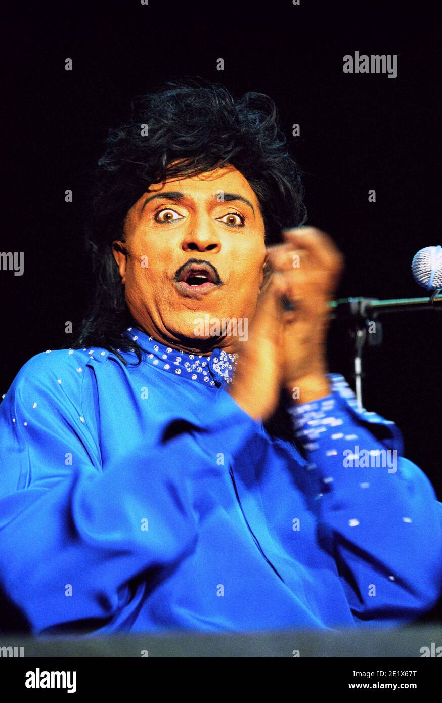 Little Richard on stage at the Legends Of Rock N Roll concert held at ...