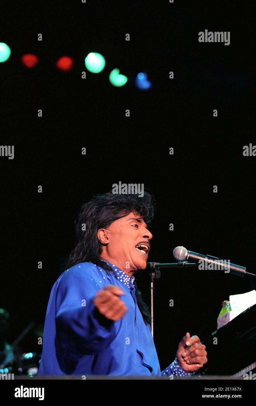 Little Richard on stage at the Legends Of Rock N Roll concert held at ...