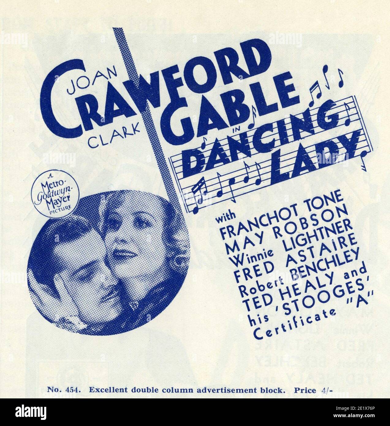 JOAN CRAWFORD and CLARK GABLE in DANCING LADY 1933 director ROBERT Z ...