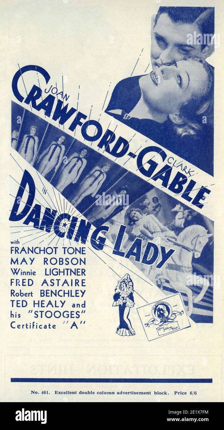 JOAN CRAWFORD and CLARK GABLE in DANCING LADY 1933 director ROBERT Z ...