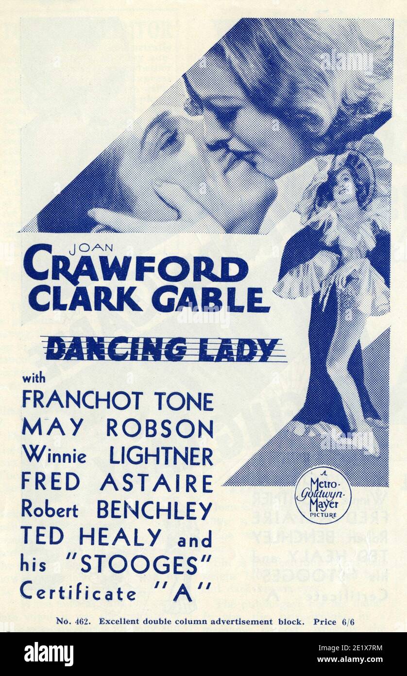 JOAN CRAWFORD and CLARK GABLE in DANCING LADY 1933 director ROBERT Z ...
