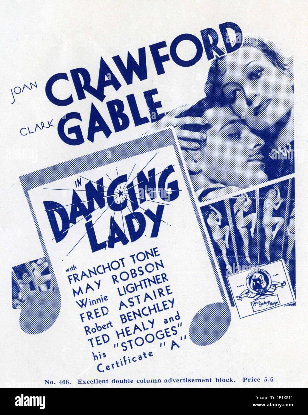 JOAN CRAWFORD and CLARK GABLE in DANCING LADY 1933 director ROBERT Z ...