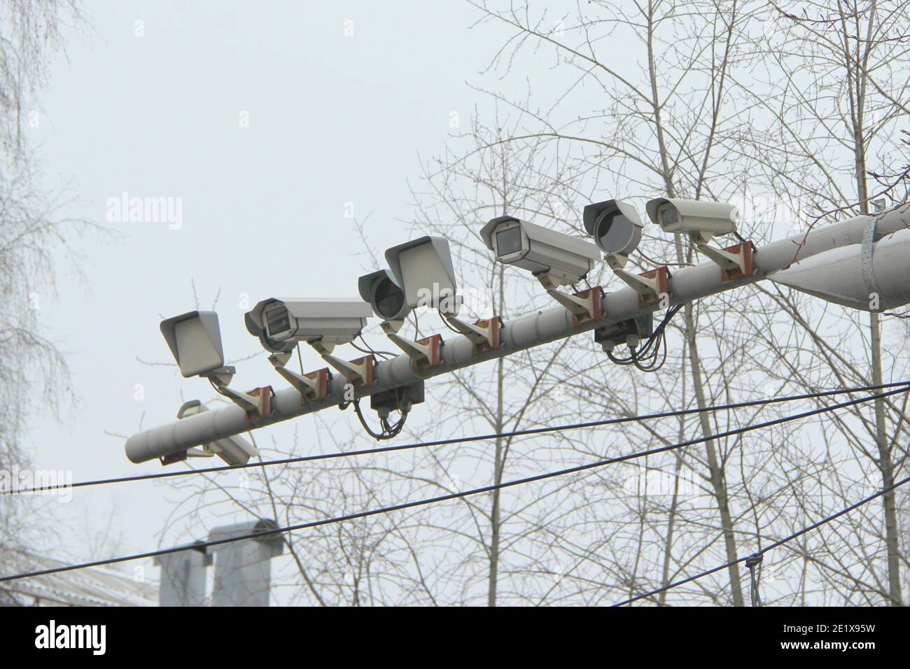 Surveillance cameras above hi-res stock photography and images - Alamy