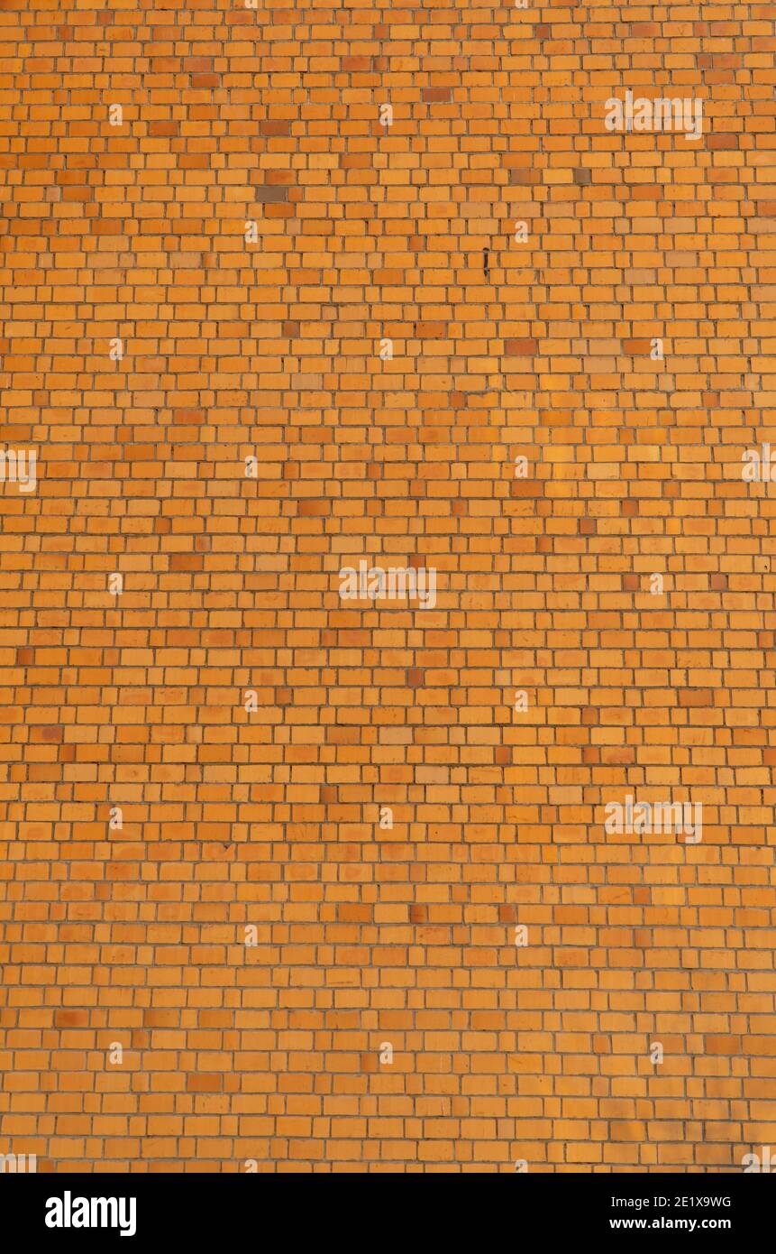 high wall of large brick. the concept of the construction Stock Photo ...