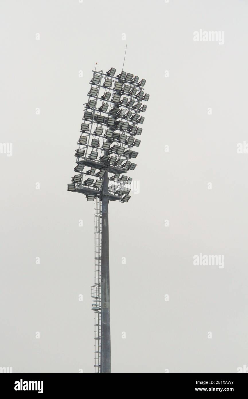 Steel sports lighting tower hi-res stock photography and images - Alamy