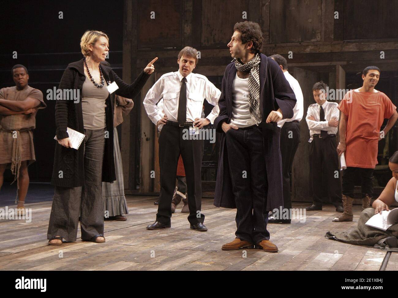 front l-r: Olivia Colman (Philippa), Jamie Beamish (Officer Kelly ...