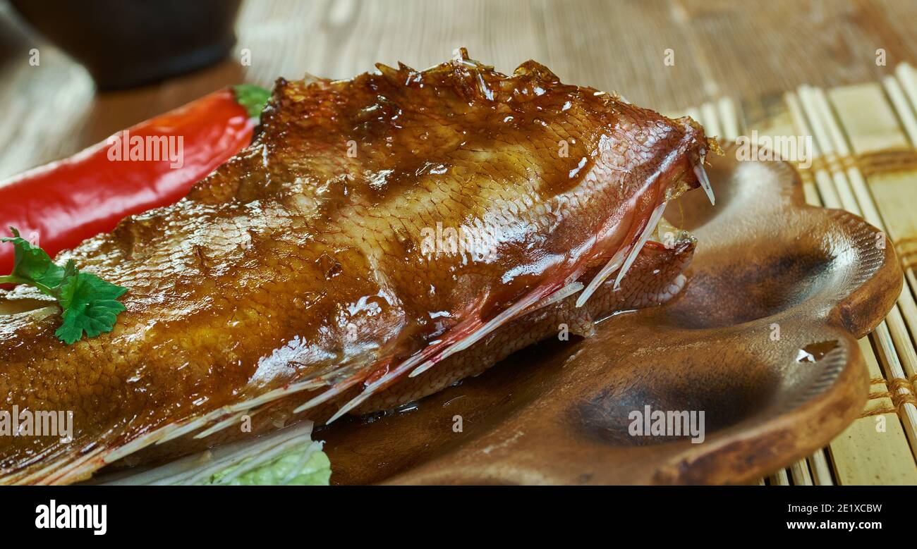 Bourgeoisie grille - Grilled red snapper, fish specialty on the ...