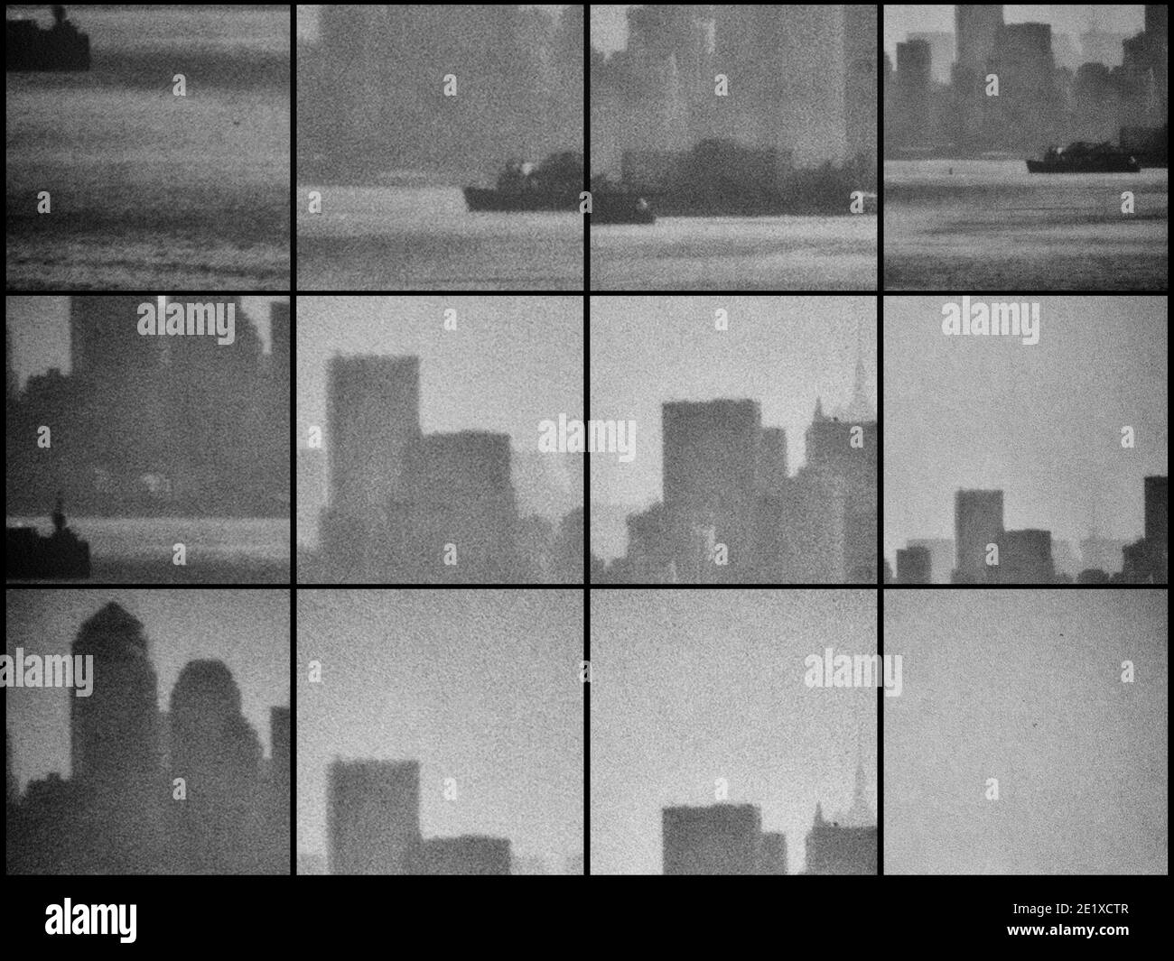 Illustration new york harbor Black and White Stock Photos & Images - Alamy