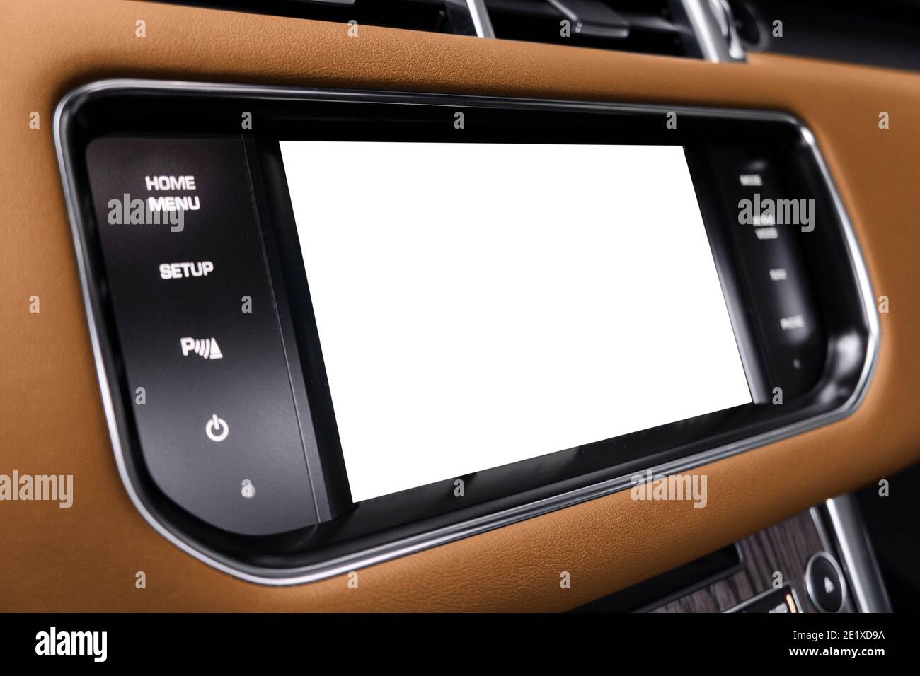 Monitor in car with isolated blank screen use for navigation maps and ...