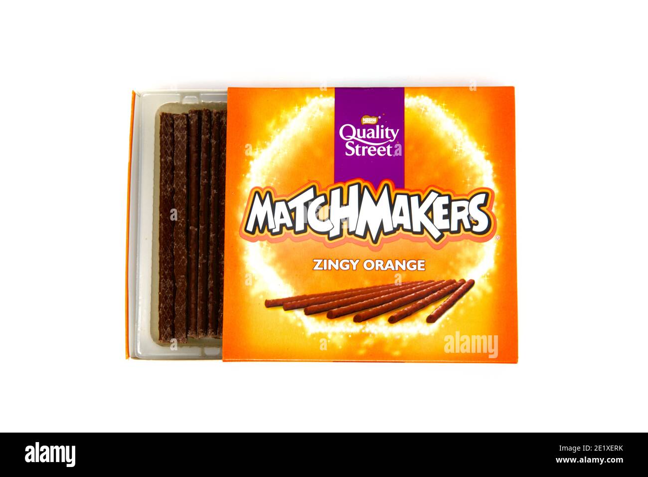 Box zingy orange matchmakers nestle hi-res stock photography and images ...