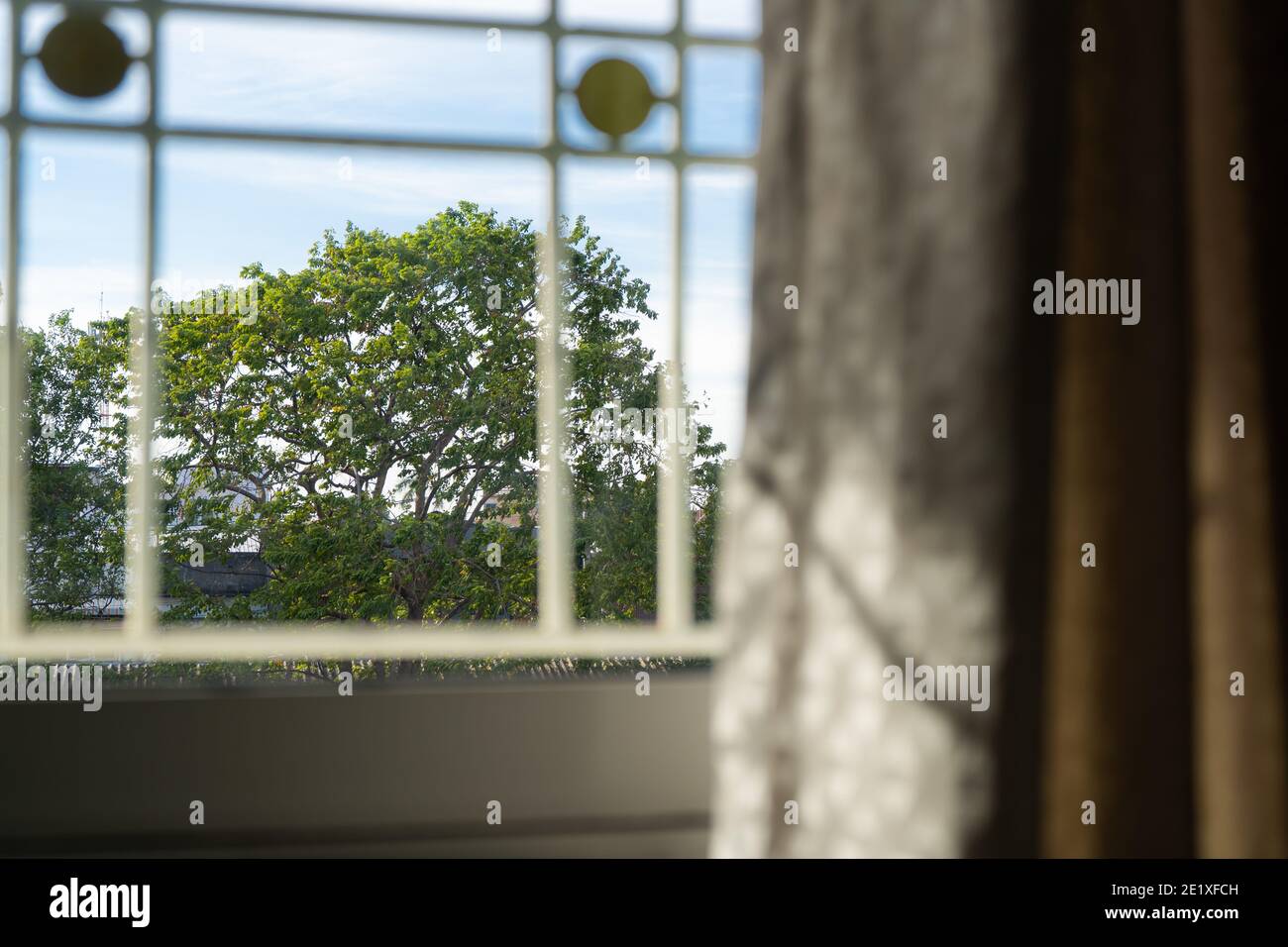 City view from an office window hi-res stock photography and images - Alamy