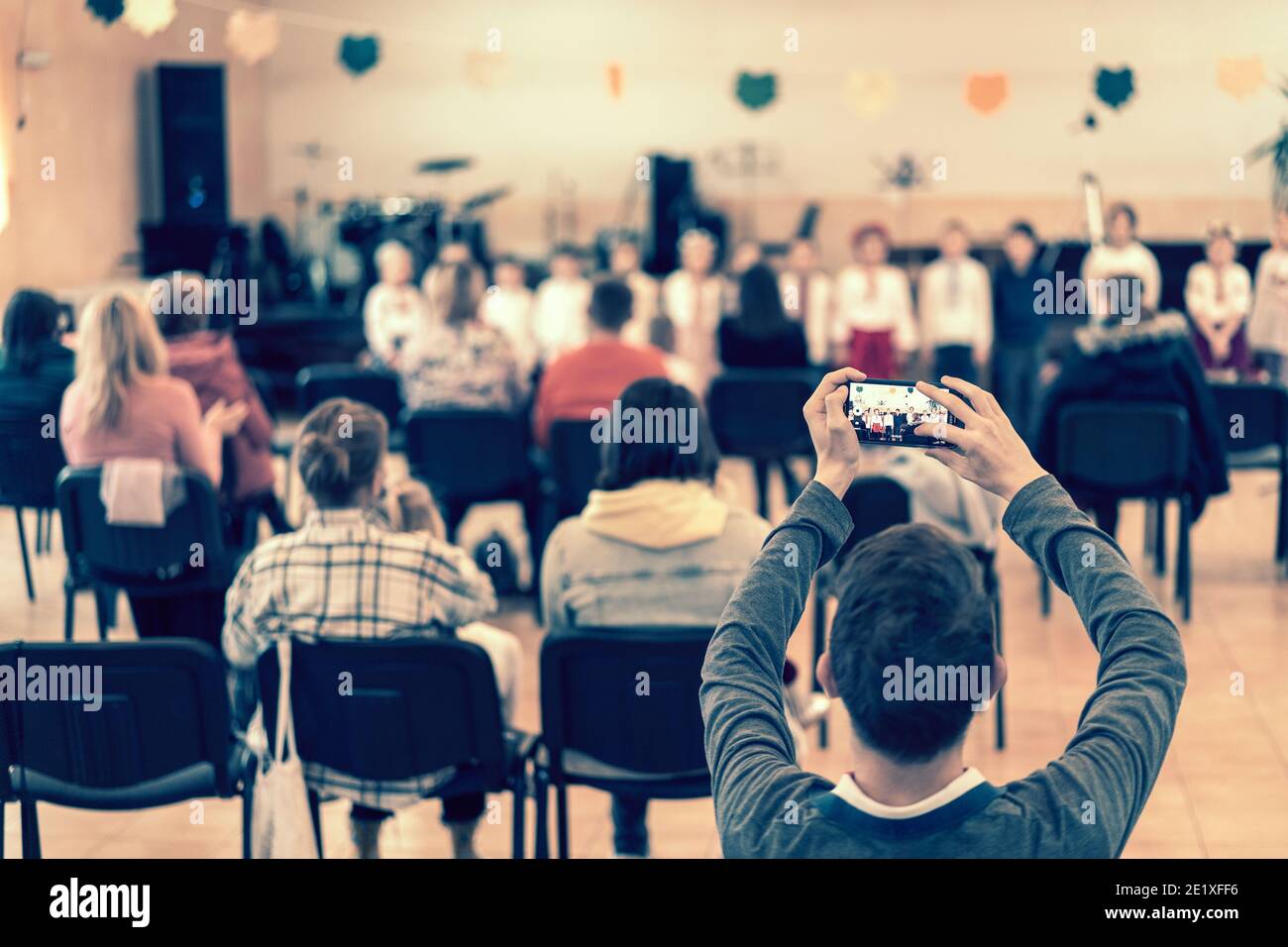 Child watching dance on stage hi-res stock photography and images - Alamy