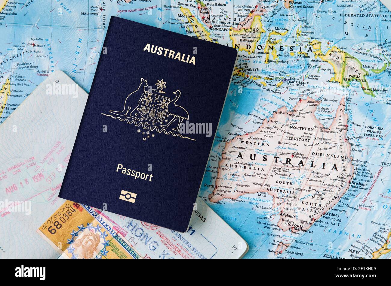 Australia Passport Stamp High Resolution Stock Photography and Images ...