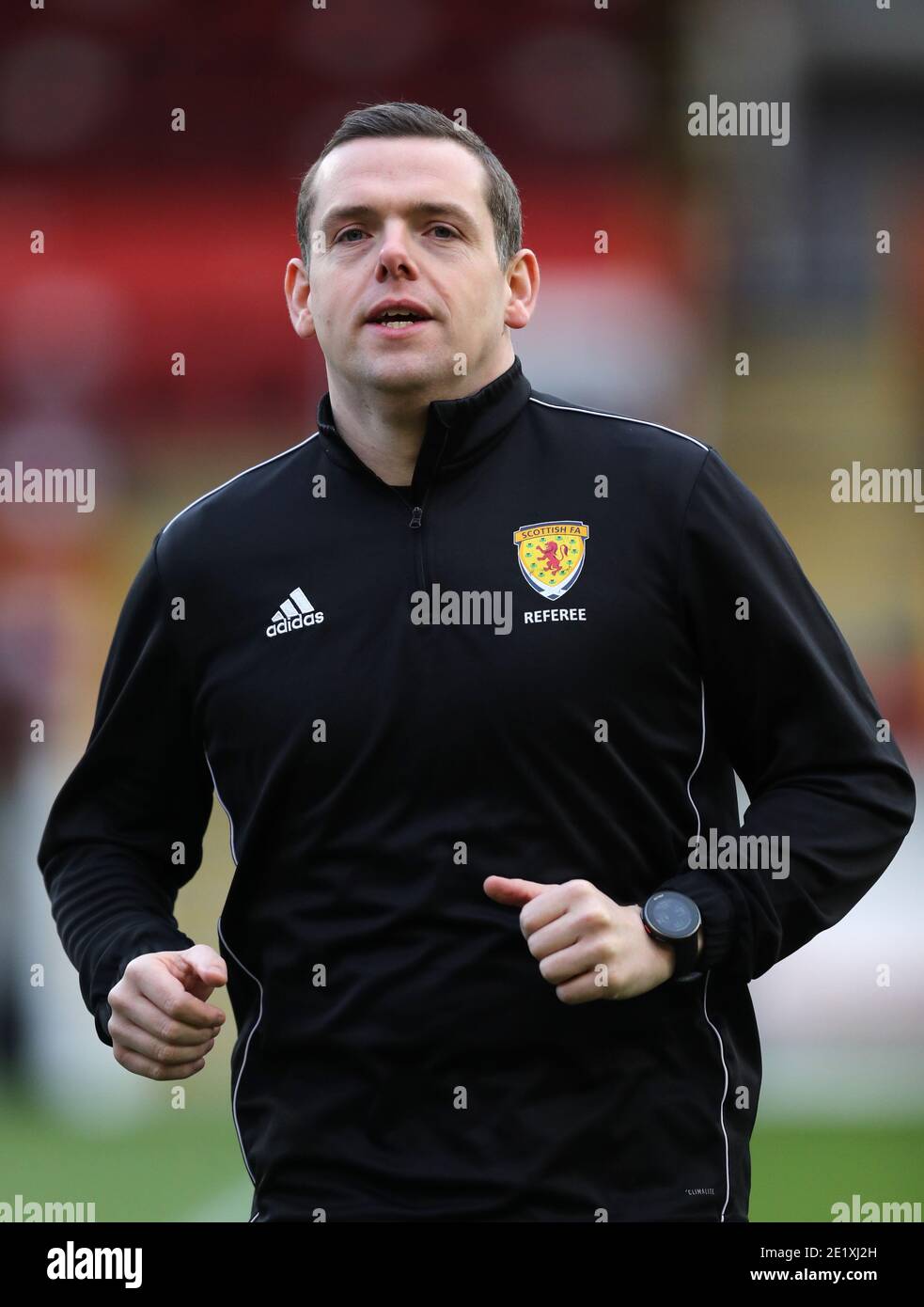 Assistant referee Douglas Ross before the Scottish Premiership match at ...