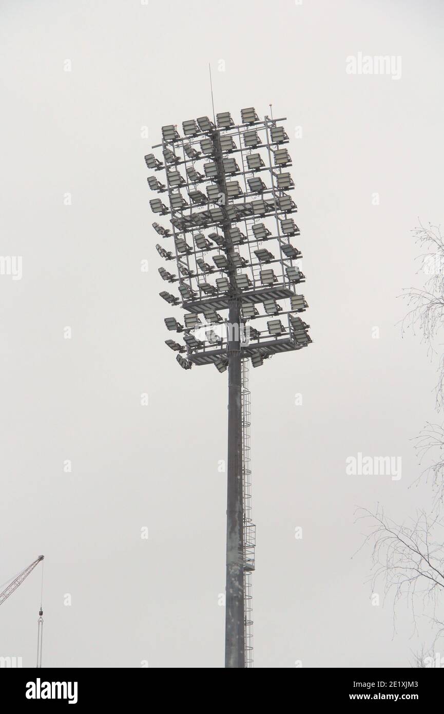 Football silhouette floodlights hi-res stock photography and images - Alamy