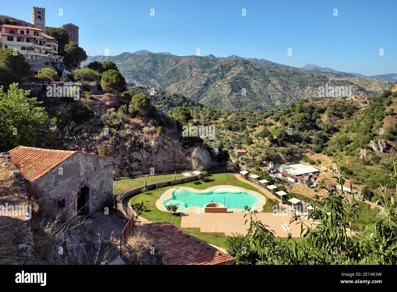 an outdoor luxury pool in a picturesque valley of Sicily for a holiday ...