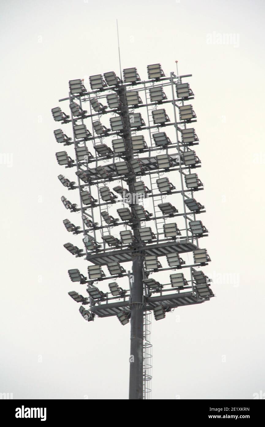 Stadium light mast tower hi-res stock photography and images - Alamy