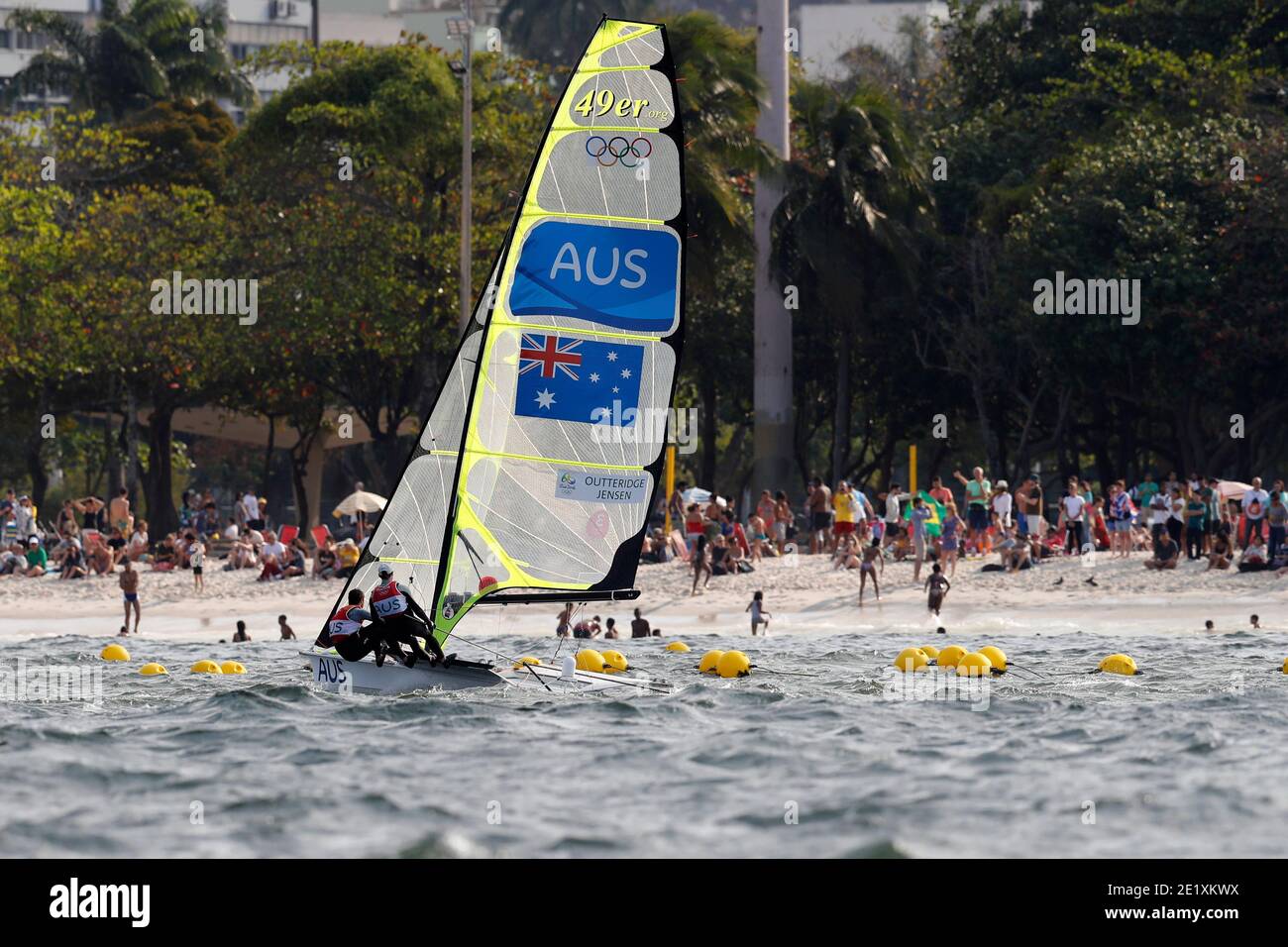 Sailing Rio 2016 Olympic Games. Australian sailors Nathan Outteridge ...