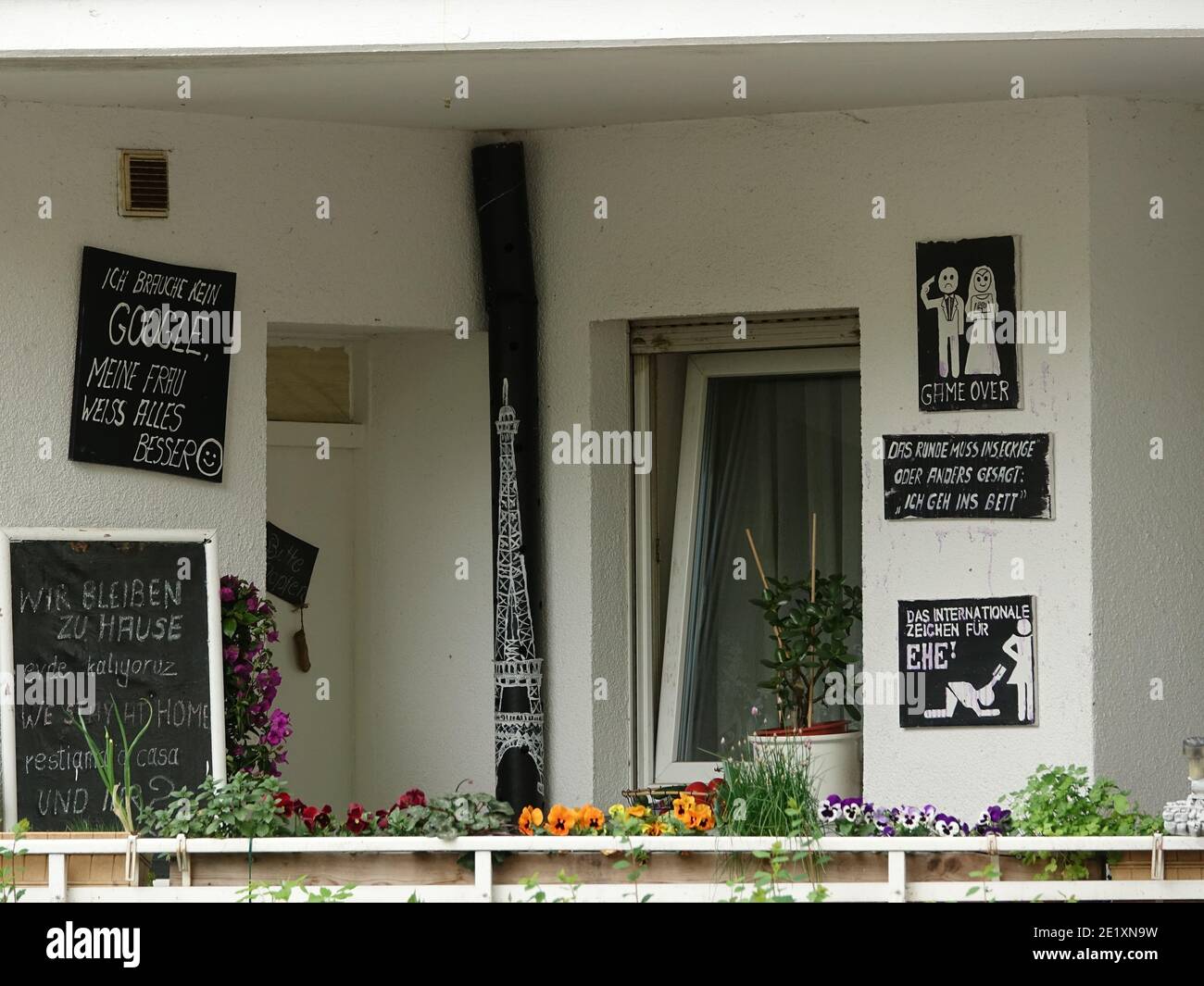 German balcony hi-res stock photography and images - Alamy