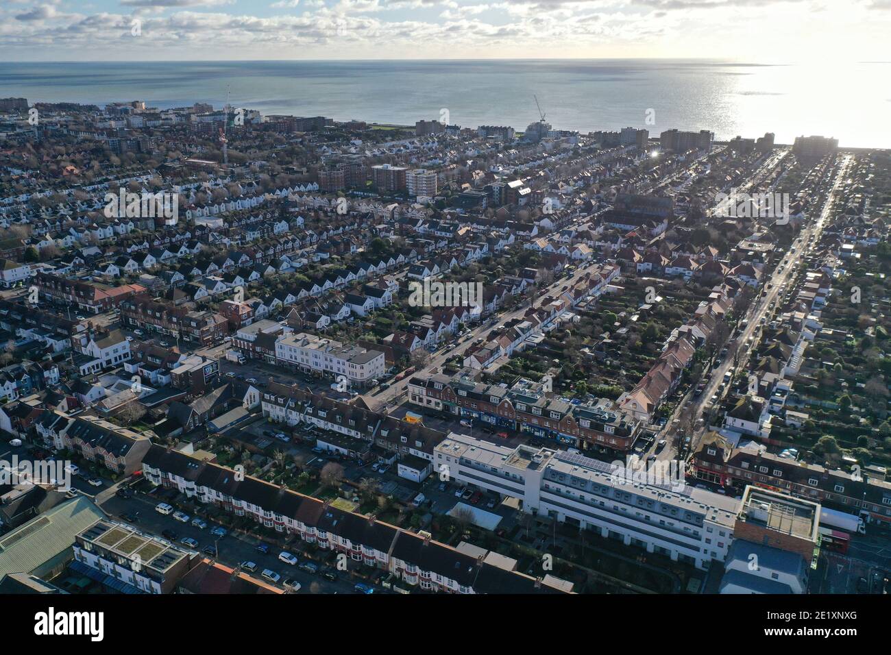 Aerial view of Brighton and Hove, East Sussex UK Stock Photo - Alamy