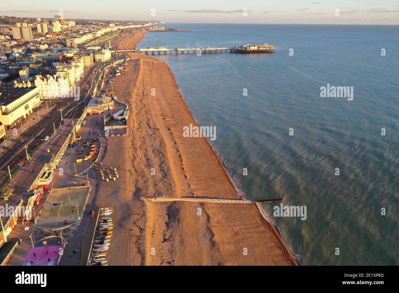 Aerial view of Brighton and Hove, East Sussex UK Stock Photo - Alamy