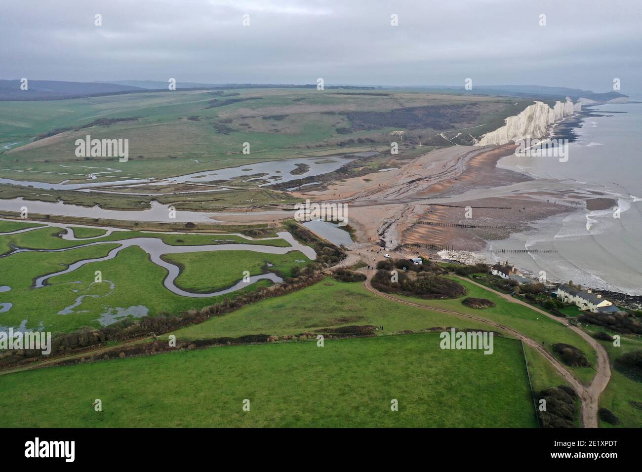 South coast UK Aerial views Stock Photo - Alamy