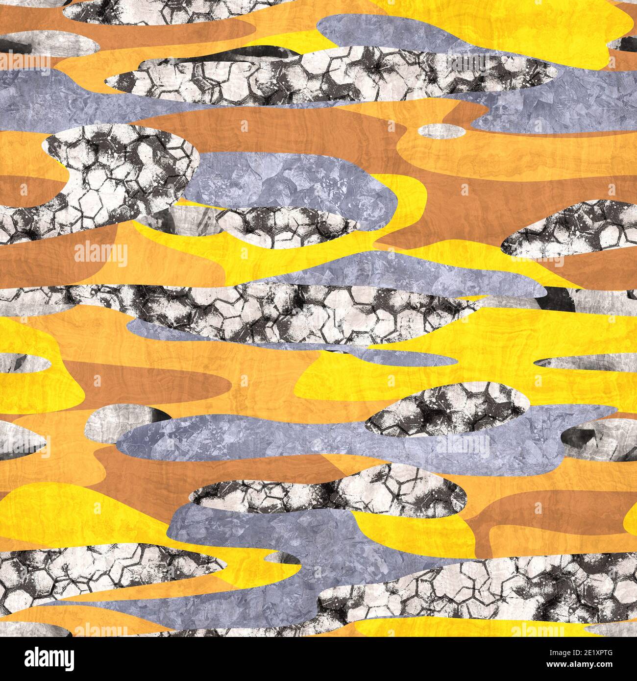 Seamless collage in camo shapes vivid montage Stock Photo - Alamy