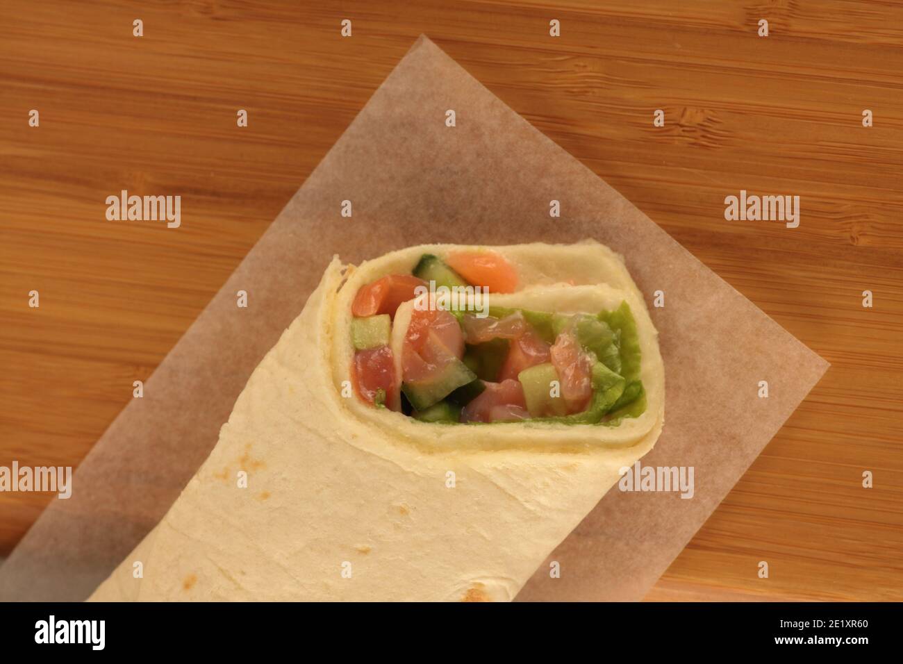 Kebab on wooden background hi-res stock photography and images - Alamy