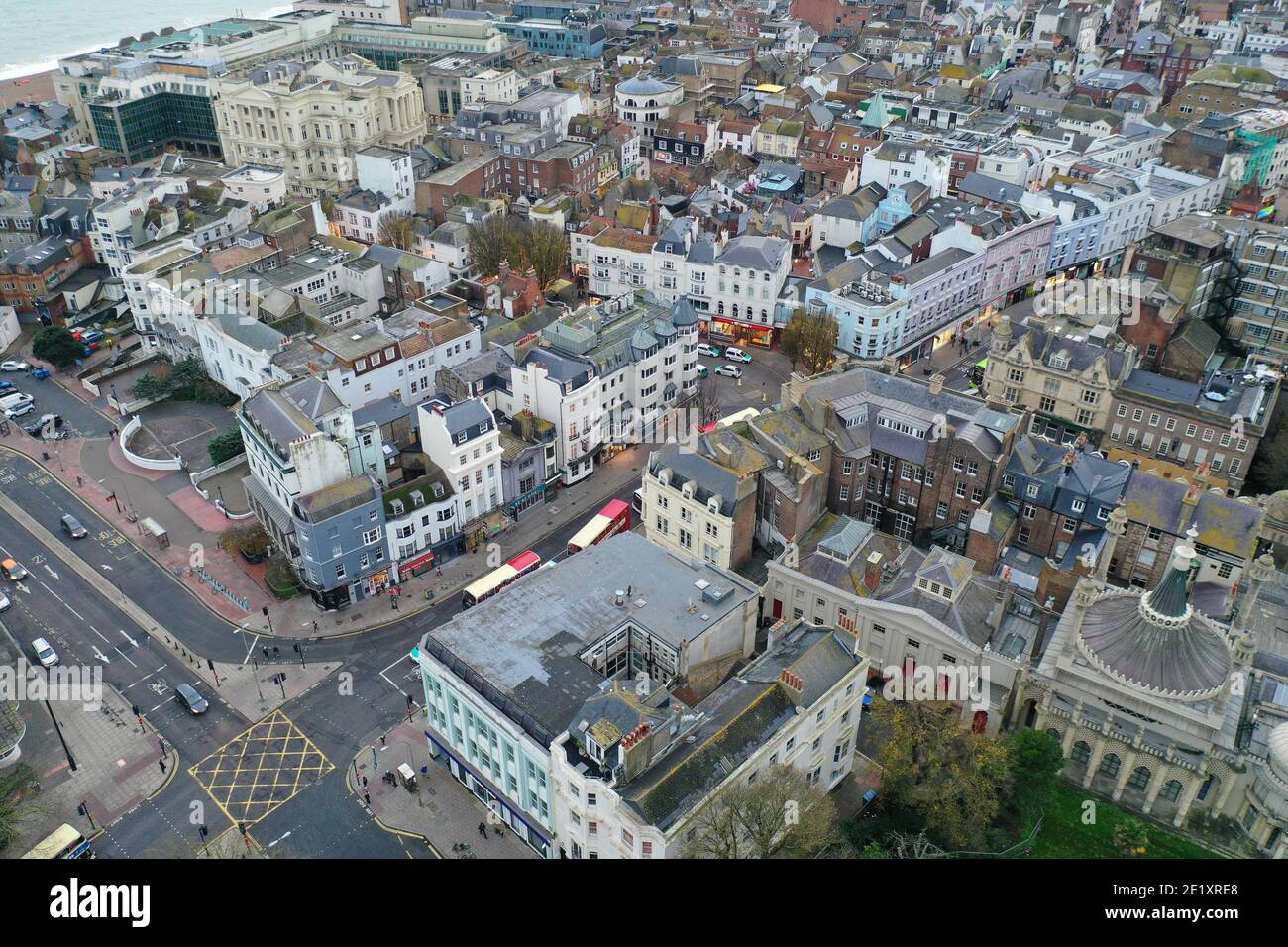 Aerial view of Brighton and Hove, East Sussex UK Stock Photo - Alamy