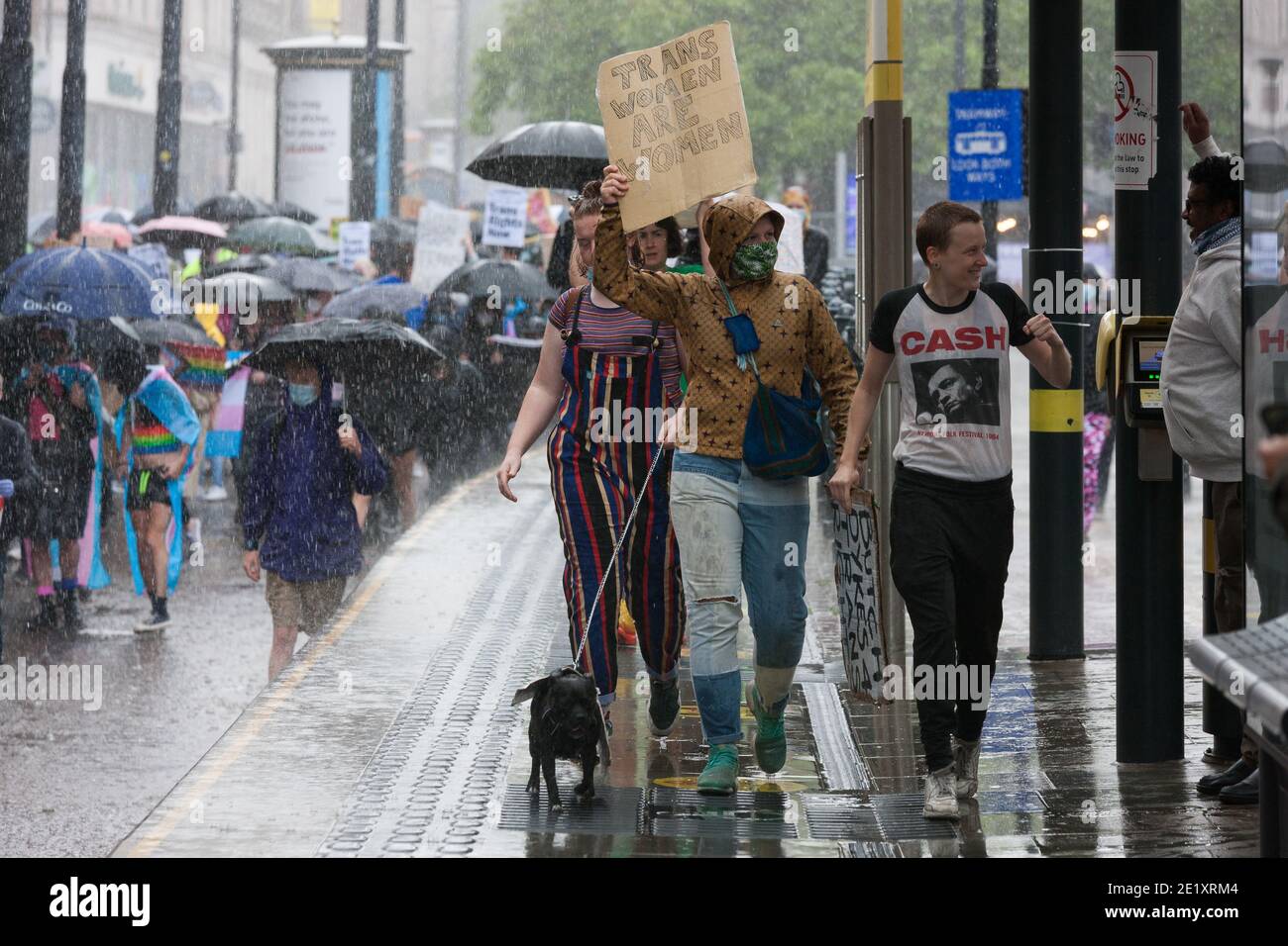 Trans rights protest manchester hi-res stock photography and images - Alamy