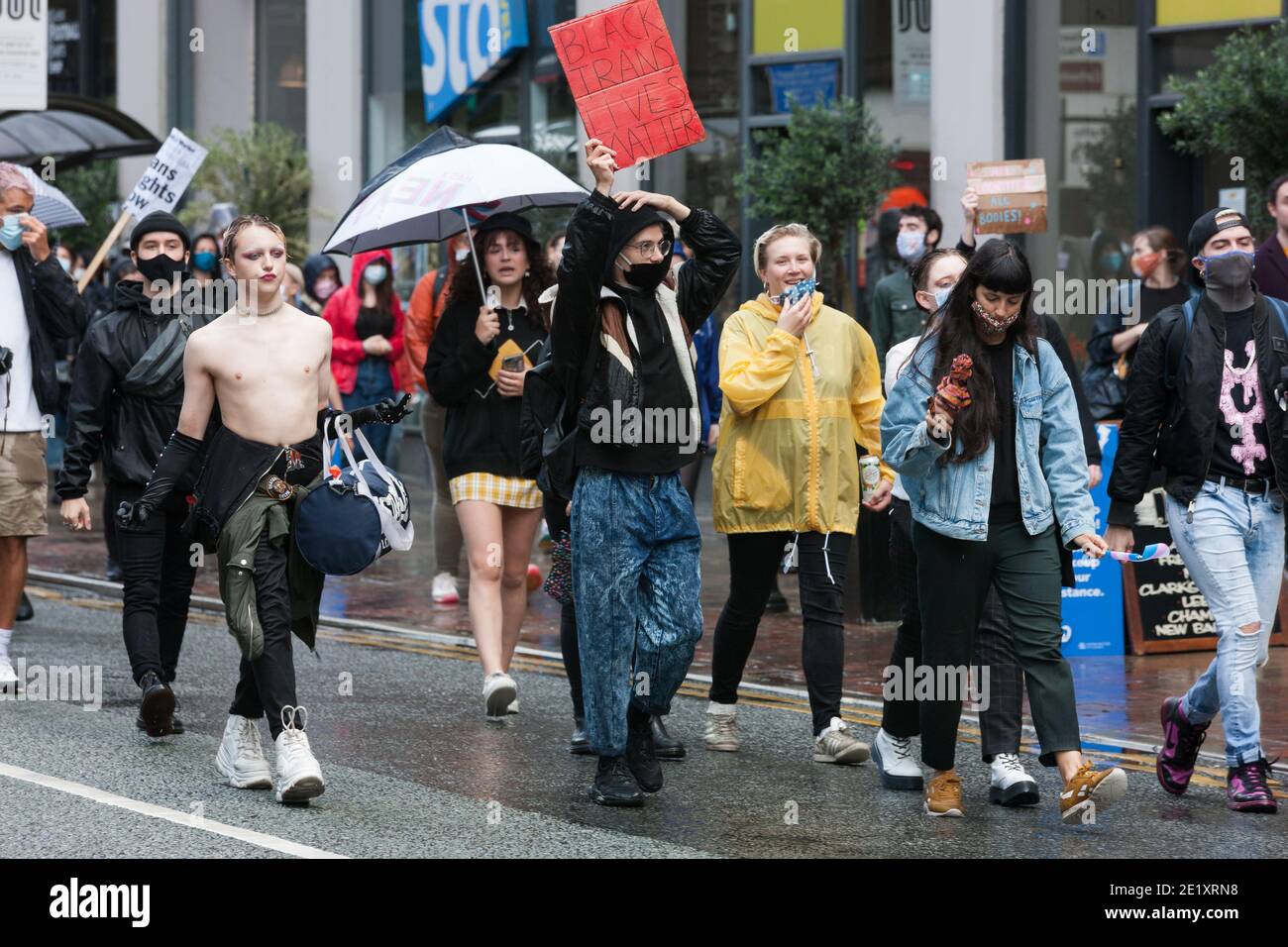Trans rights protest manchester hi-res stock photography and images - Alamy