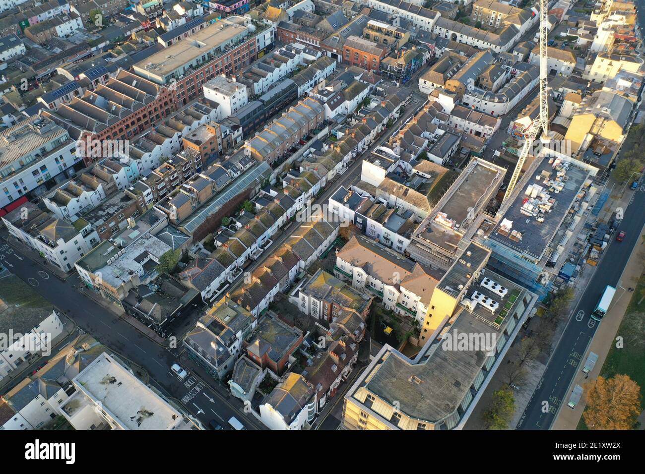 Aerial view of Brighton and Hove, East Sussex UK Stock Photo - Alamy