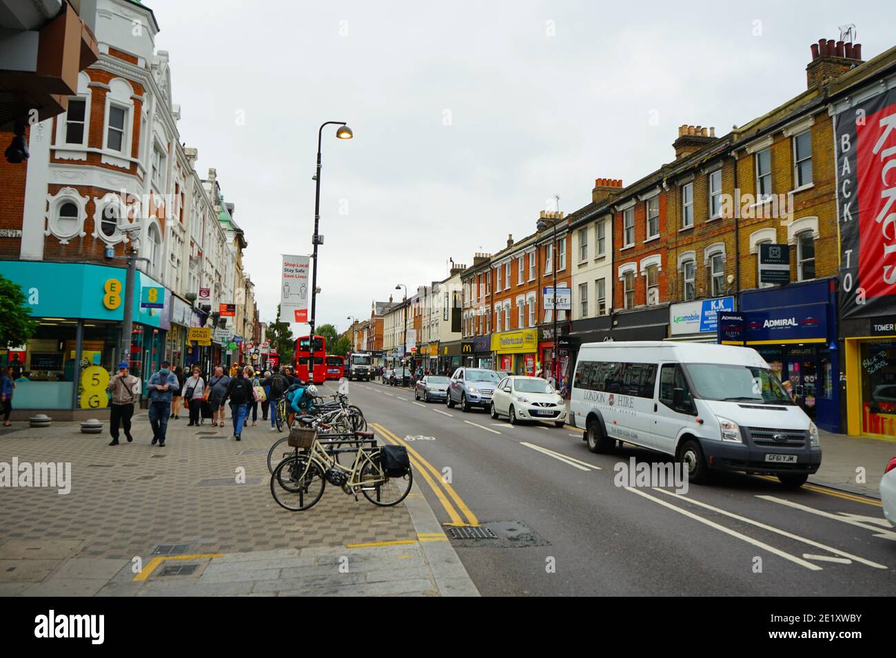 A busy Wood green High street, London, England, U.K Stock Photo - Alamy