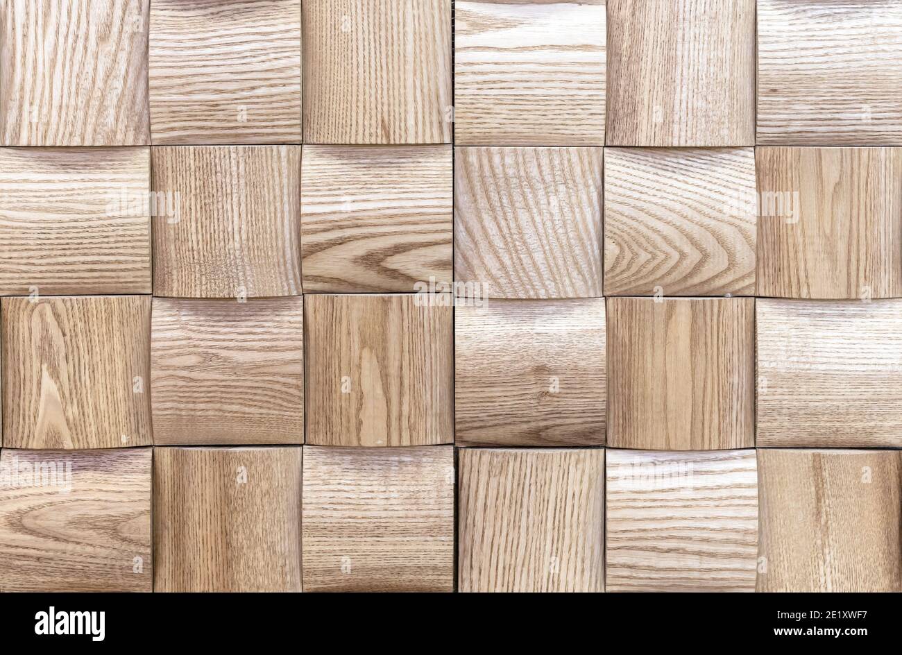Wooden squares with oak texture and 3D effect Stock Photo - Alamy
