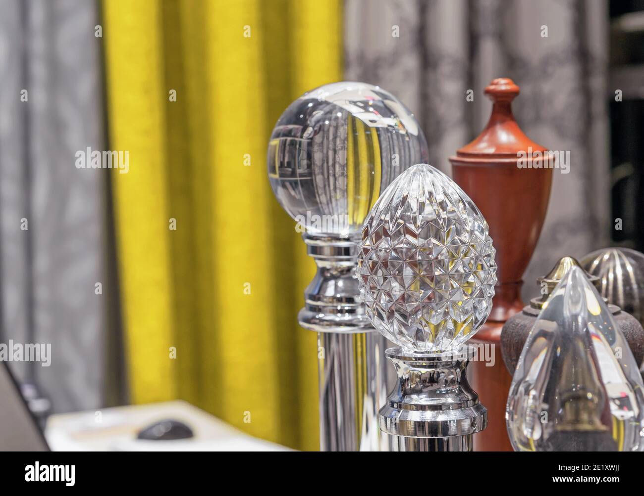 Crystal knobs. Glass round knobs. Decorative knobs for stair balusters ...