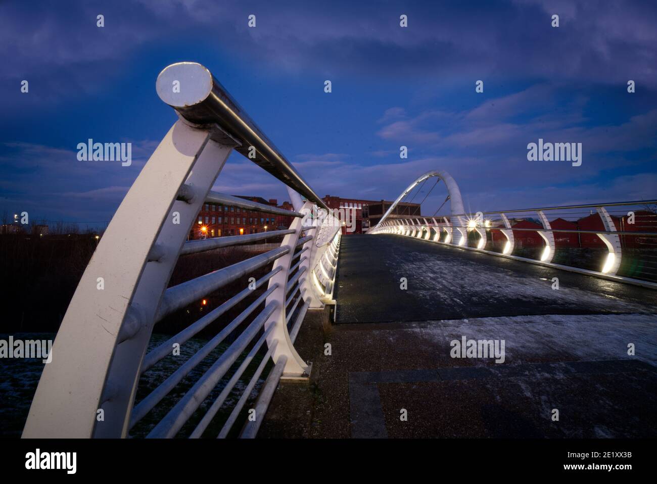 The Clyde Smartbridge in Glasgow, Dalmarnock Smart Bridge Stock Photo ...