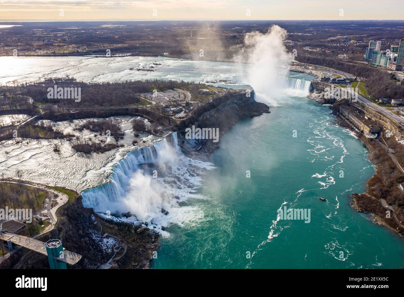 Aerial view of Niagara Falls, USA and Canada Stock Photo - Alamy