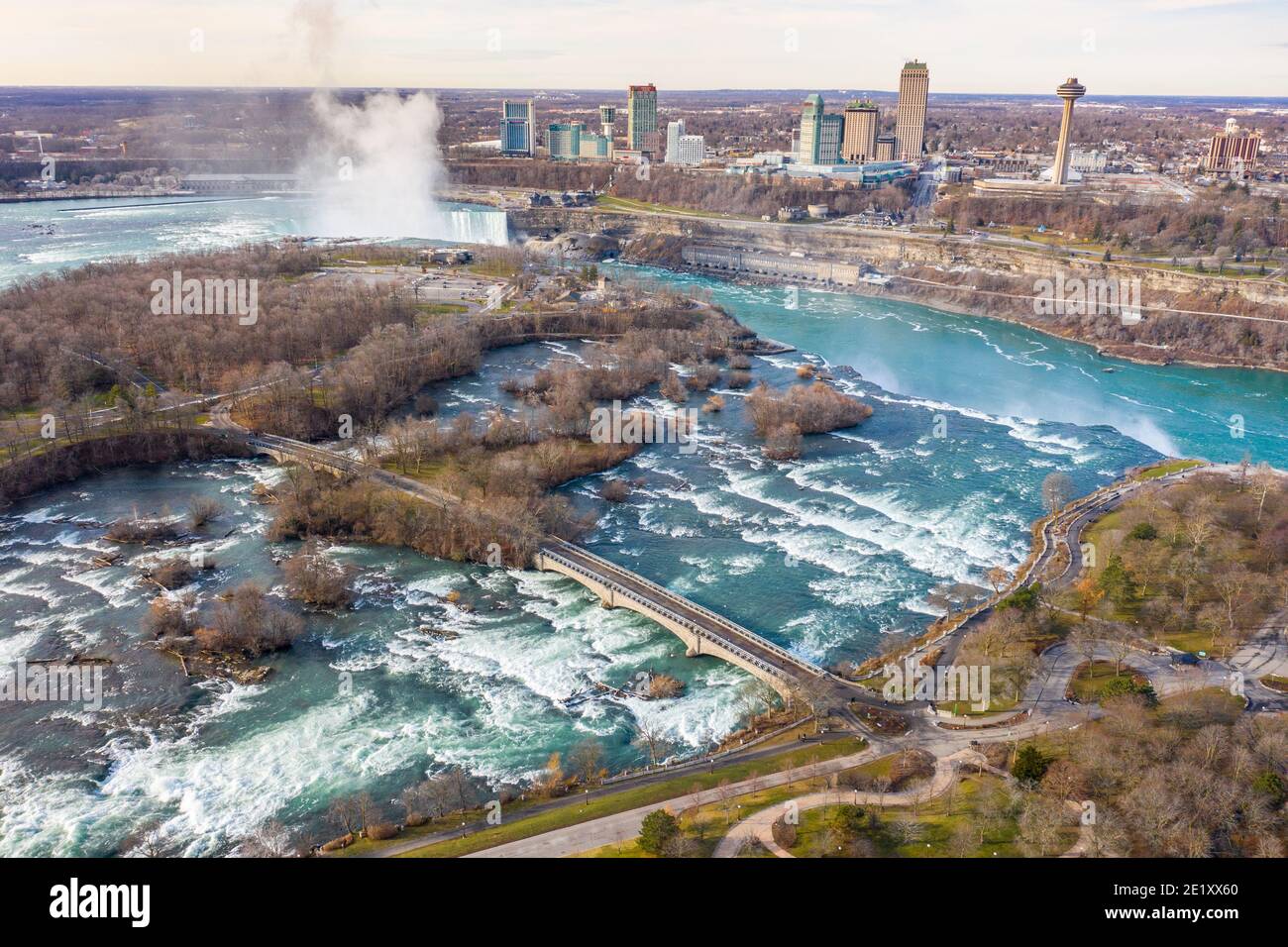Niagara falls aerial hi-res stock photography and images - Alamy