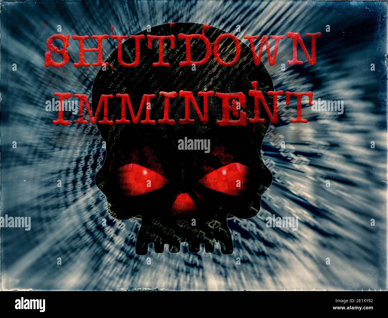 Computer virus taking over the operating system hi-res stock ...