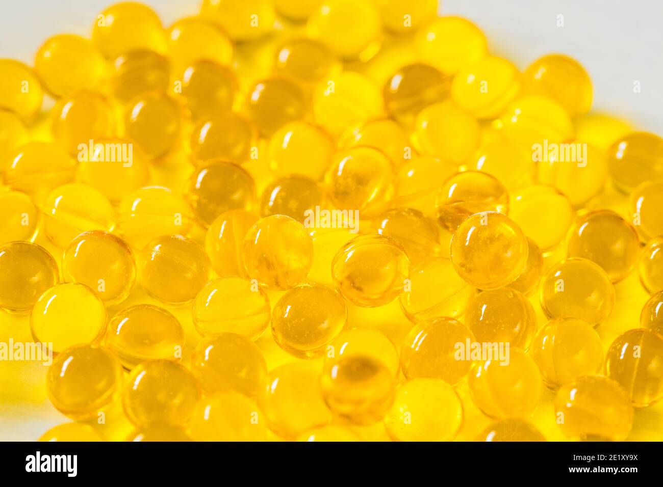 Vitamin D in balls. Dietary supplement supporting immunity Stock Photo ...