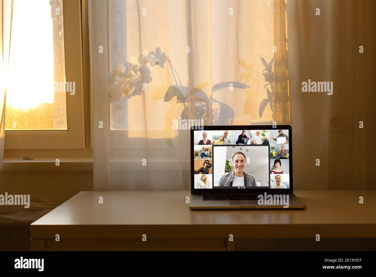 Work from home, video conferencing with coworkers due to Covid 19 ...