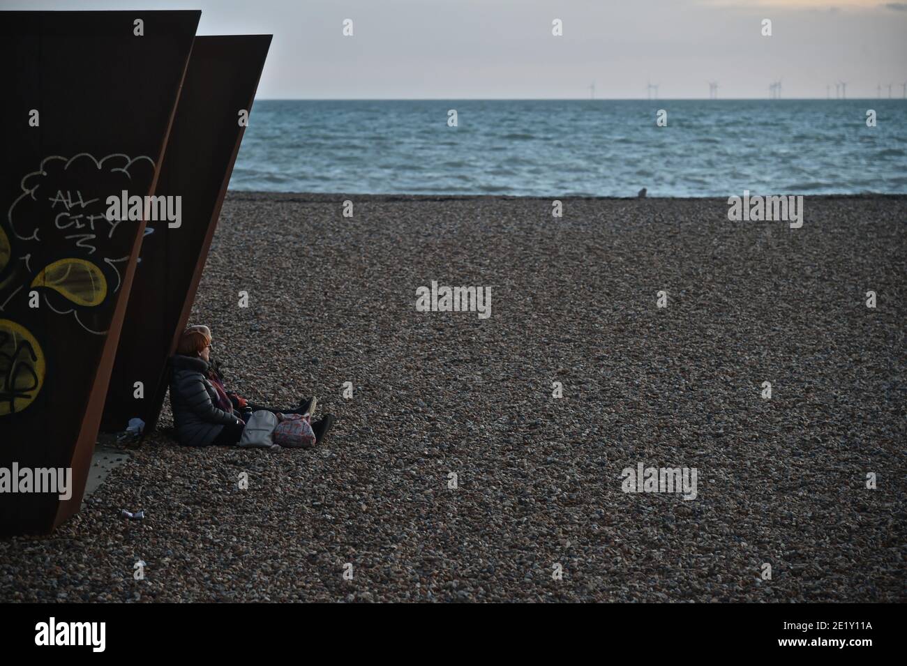 Brighton and Hove seafront on a sunny day Stock Photo - Alamy