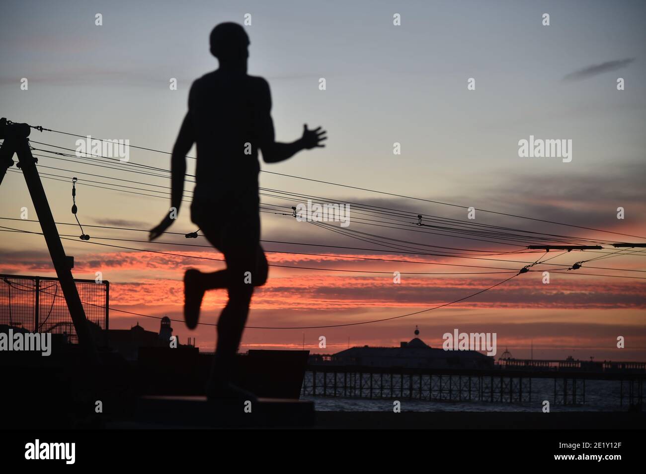 Brighton and Hove seafront on a sunny day Stock Photo - Alamy