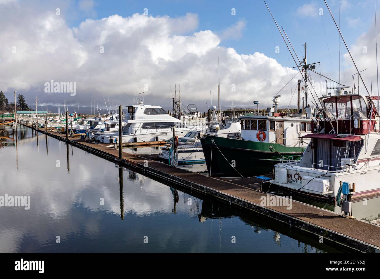 WA20068-00...WASHIHGTON - Port Of Ilwaco near the mouth of the Columbia ...
