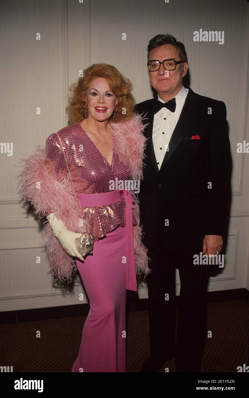 STEVE ALLEN with Jayne Meadows 1987 f4671 Credit: Ralph Dominguez ...