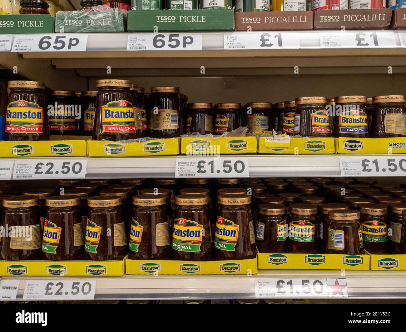 Jar of branston pickle hi-res stock photography and images - Alamy