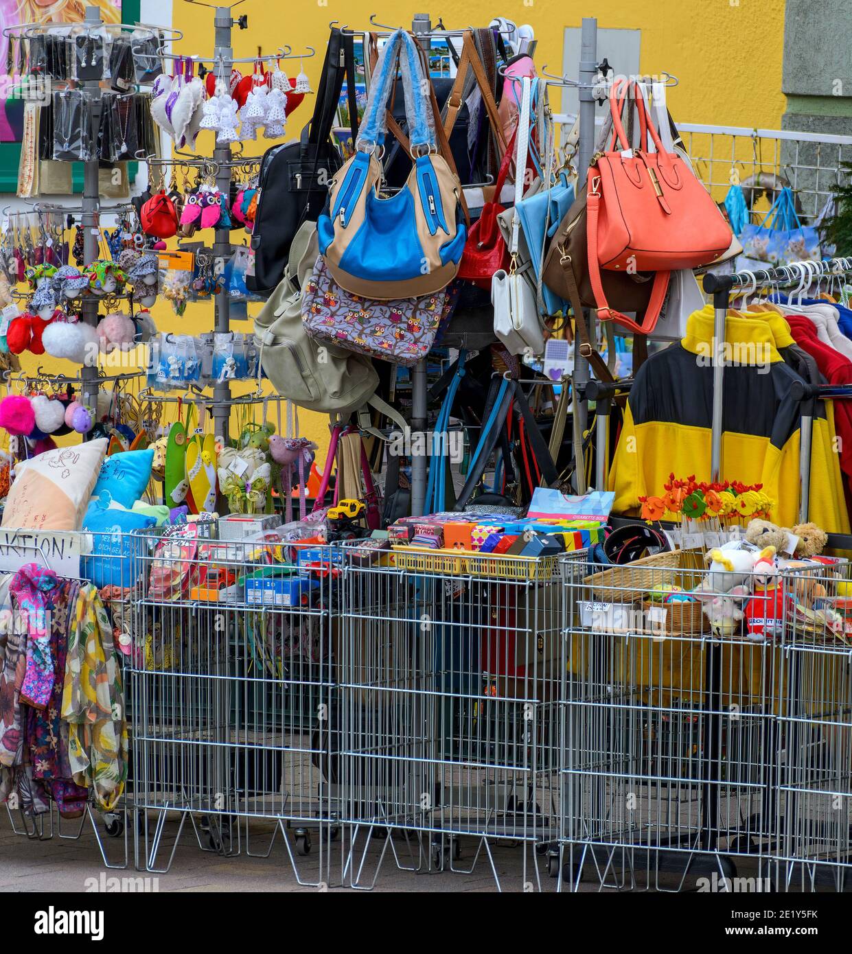 presentation of goods of a general store on the street at Bath ...