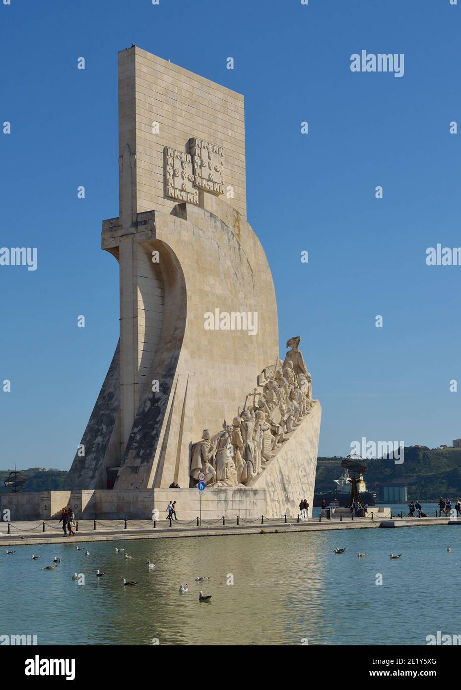 Monument to the Discoveries Belem district Lisbon Portugal Stock Photo ...