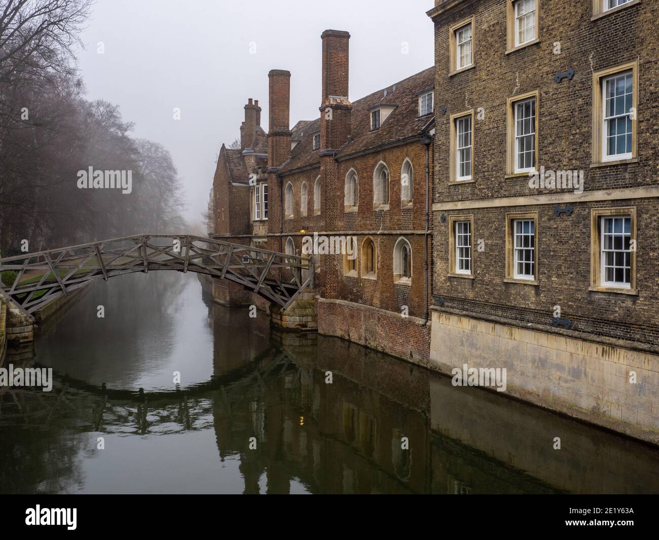 The Mathematical Bridge, the popular name of a wooden footbridge in the ...
